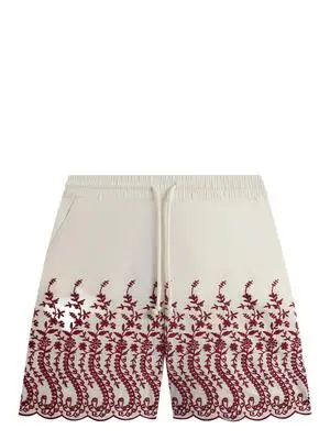 Kith Floral Eyelet Lewis Short - Cream