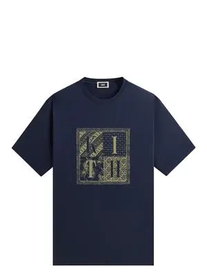 Kith Batik Block Print Vintage Tee 'vista - Blue