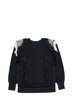 MAISON MARGIELA Textured Jersey Sweatshirt - Black