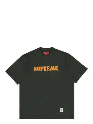 Supreme Stencil Embroidered Short-sleeve Top 'green' Green