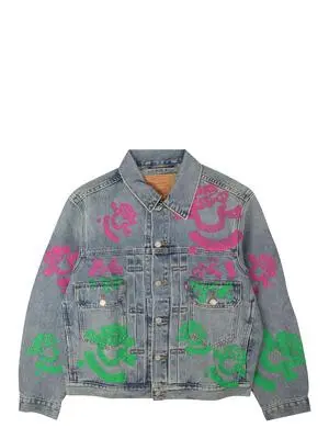DENIM TEARS Bstroy Tears Type-2 Denim Trucker Jacket - Multicolor