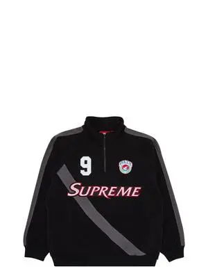 Supreme Equipé Half Zip Sweatshirt - Black