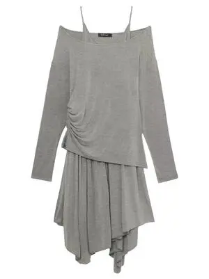 TOUT A COUP Asymmetric Dress - Grey
