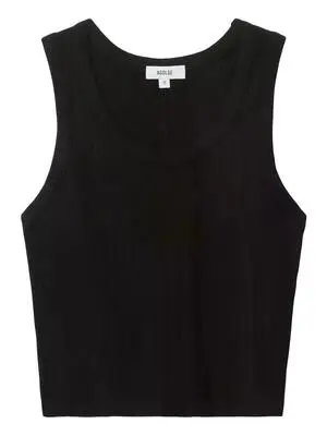 AGOLDE Ribbed Tank Top - Black