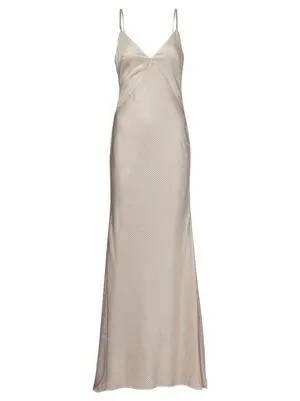 Roland Mouret Embellished Satin Gown - Beige