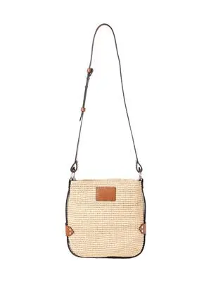 Isabel Marant Étoile Bayia Mini Raffia Shoulder Bag - Beige