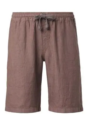 Fedeli Linen Bermuda Shorts - Grey