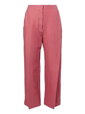 Tove Santu Linen And Cotton-blend Culottes - Pink