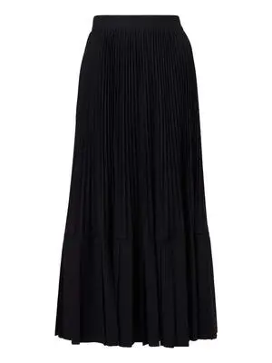 Junya Watanabe Plissé Maxi Skirt - Black