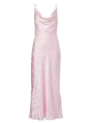 ROTATE BY BIRGER CHRISTENSEN Bridal Silk Satin Midi Dress - Pink