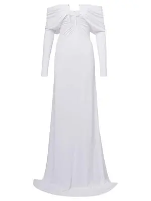 Christopher Esber Arched Palm Maxi Dress - White