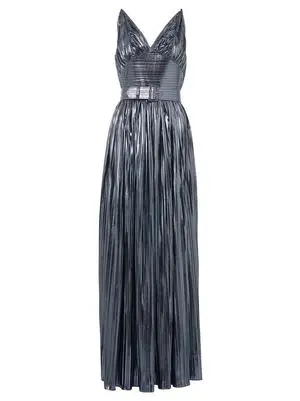 RODARTE Pleated Lamé Gown - Blue