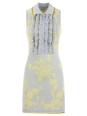 ELISABETTA FRANCHI Elisabetta Franchi Floral Jacquard Mini Dress