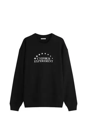 UNIFORM EXPERIMENT Stencil Logo Sweatshirt - Black