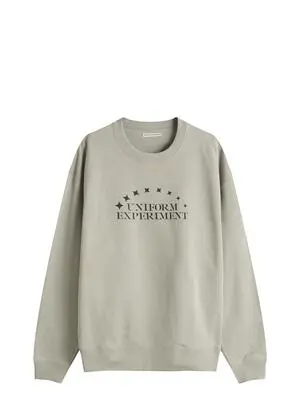 UNIFORM EXPERIMENT Stencil Logo Sweatshirt - Light Gray