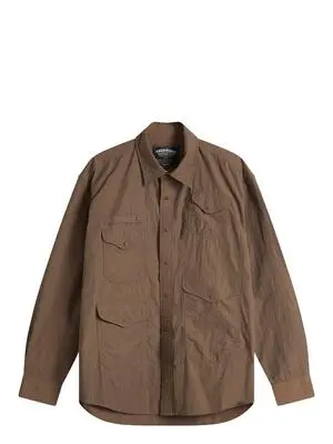 FRIZMWORKS Nylon Utility Overshirt - Brown