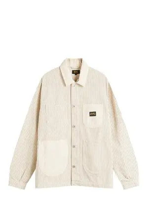 STAN RAY Hickory Stripe Coverall Jacket - Hickory Mix