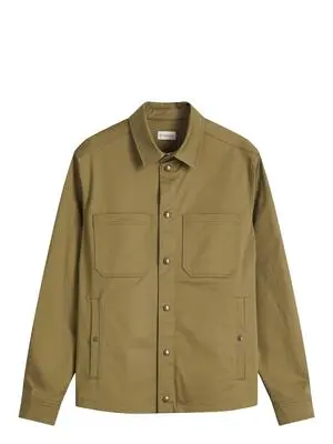 Moncler Gabardine Cotton Shirt - Green