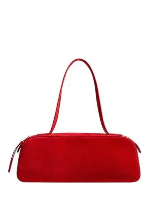 Khaite Khaite Simona Suede Shoulder Bag Rebel