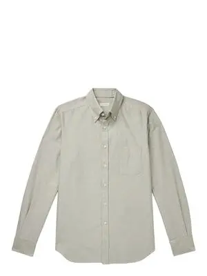 SLOWEAR Glanshirt Button-down Collar Cotton Oxford Shirt - Green