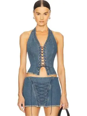 LOBA Selma Top - Blue