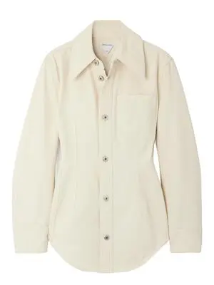Bottega Veneta Denim Hourglass Jacket - Cream