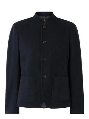 Loro Piana Mini Spagna Cashmere-blend Jacket - Blue