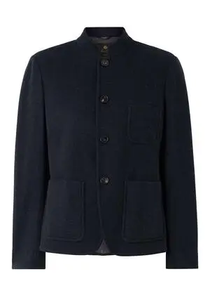 Loro Piana Loro Piana Mini Spagna Cashmere-blend Jacket Navy