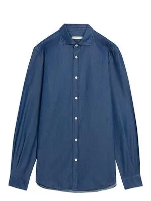 Boglioli Cottonchambray Shirt - Mid Denim