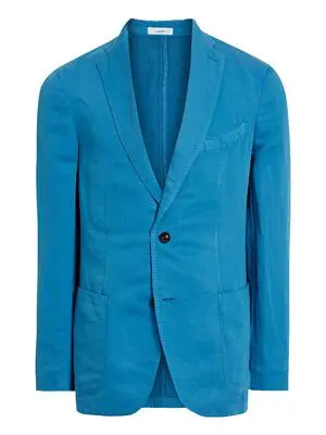 Boglioli Cotton And Linenblend Blazer - Azure