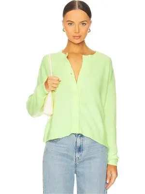 American Vintage Damsville Cardigan - Jaune Fluo