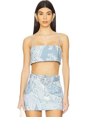 Hemant & Nandita Bustier Top - Powder Blue