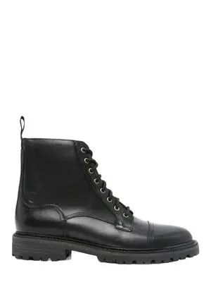 Clarks Clarkridge Leather Boots - Black