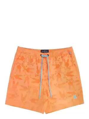 Psycho Bunny Malta Hydrochromic Swim Shorts - Orange