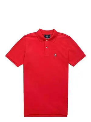 Psycho Bunny Piqué-weave Polo Shirt - Red