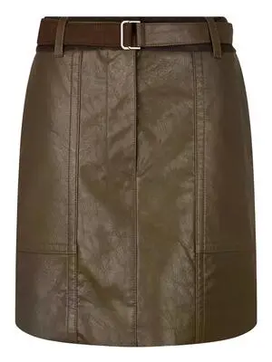 STUDIO TOMBOY Belted Skirt - Brown