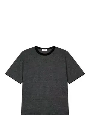 STUDIO TOMBOY Striped Round-neck T-shirt - Black