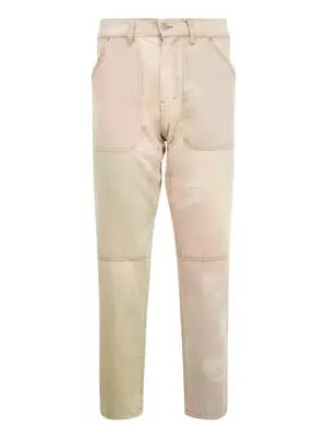 PLEASURES Heart Ultra Loose Fit Pants - Neutrals