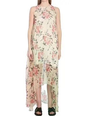 Loewe Silk Maxi Dress - Neutrals