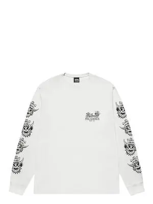 StÜssy Witch Doctor Pigment Dyed Long Sleeve Tee Shirt - Natural