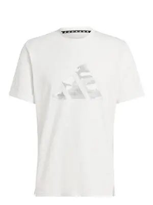 Adidas Train Essentials Camo Graphic Logo T-shirt - Chalk White