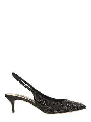 SERGIO ROSSI 50mm Godiva Slingback Pumps - Black