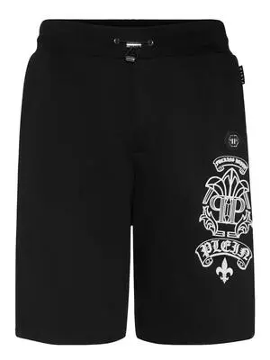 Philipp Plein Logo-print Track Shorts - Black