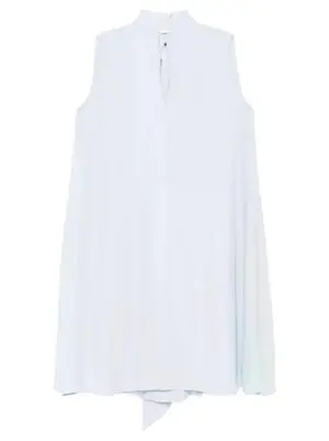 Karl Lagerfeld Crepe Mini Dress - Blue