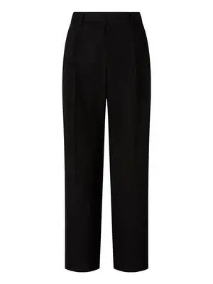 STUDIO TOMBOY Pintuck-detail Trousers - Black