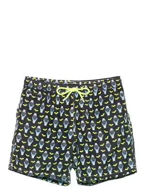 MC2 SAINT BARTH Lighting Micro Fantasy Swim Shorts - Black