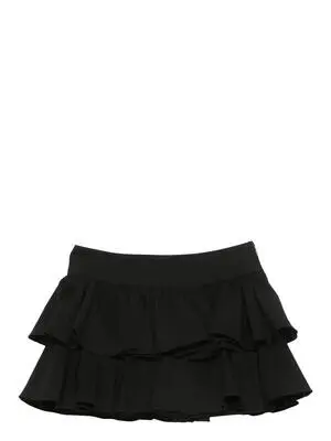 ROTATE BY BIRGER CHRISTENSEN Tiered Mini Skirt - Black