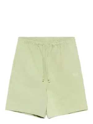 Y3 Drawstring-waistband Track Shorts - Green