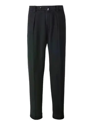 BERWICH Pleated Tapered Trousers - Blue