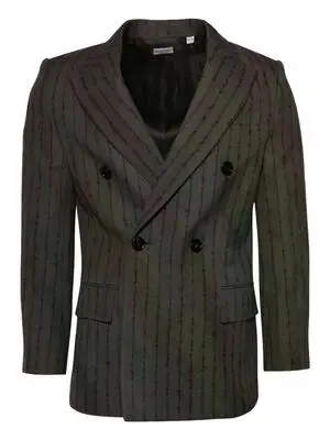 Burberry Double-breasted Blazer - Brown